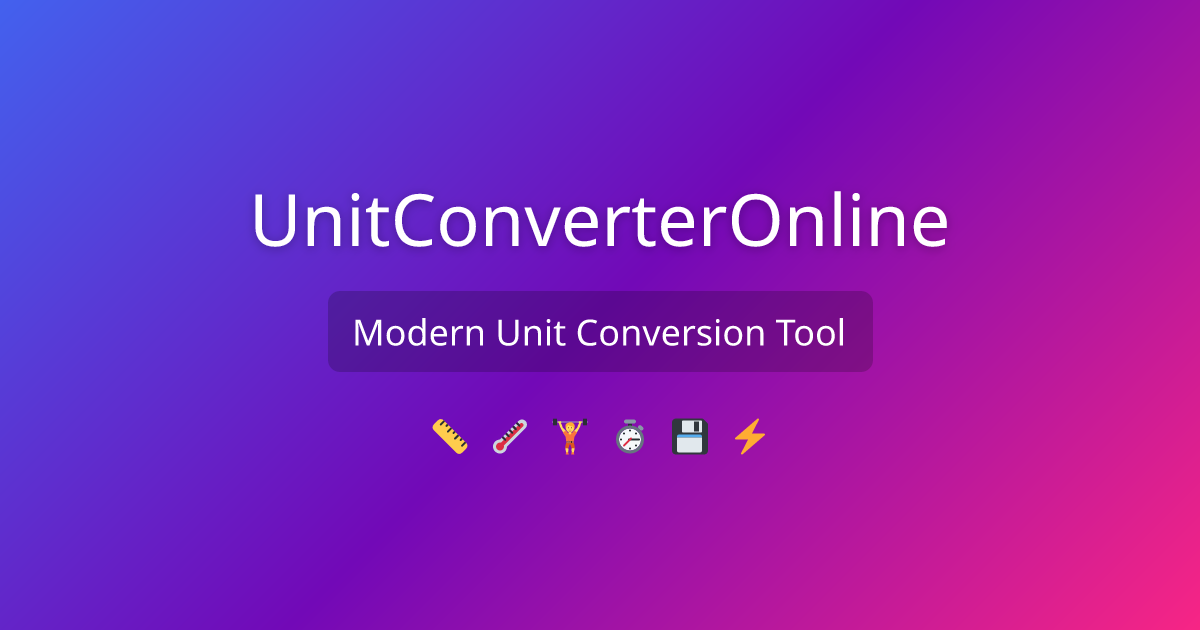 Unit Converter Online | Modern Unit Conversion Tool